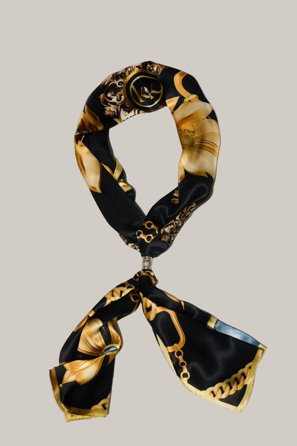 Chain Luxury Silk Scarf – MAZONKIKI